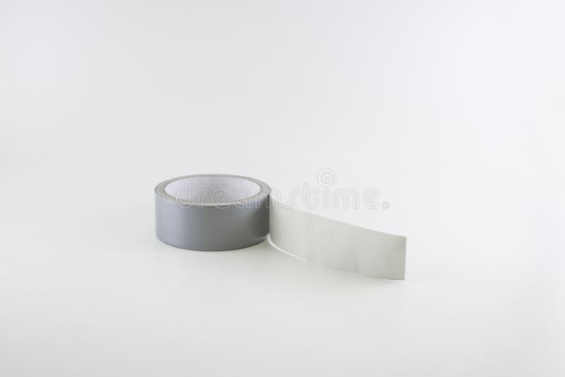 Duct Tape is Placed on a White Space with Blank Area Stock Image ...