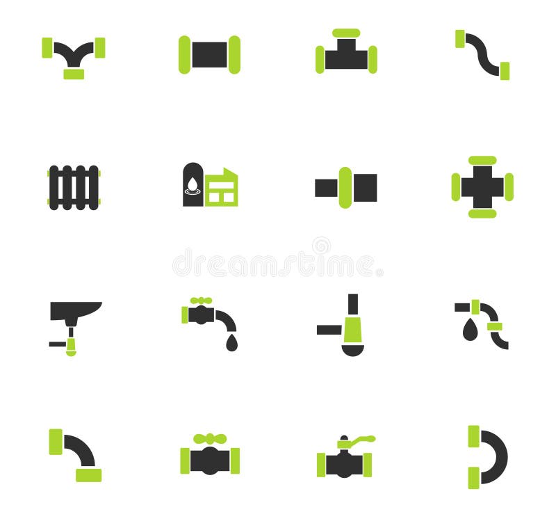Duct icon set stock vector. Illustration of ducting - 126314955