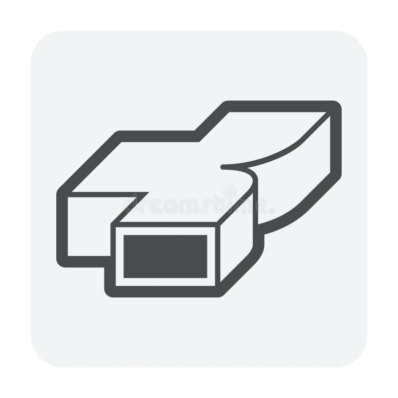 Ducting Pipe Equal T or Tee Vector Icon, Part for Ductwork Stock Vector ...