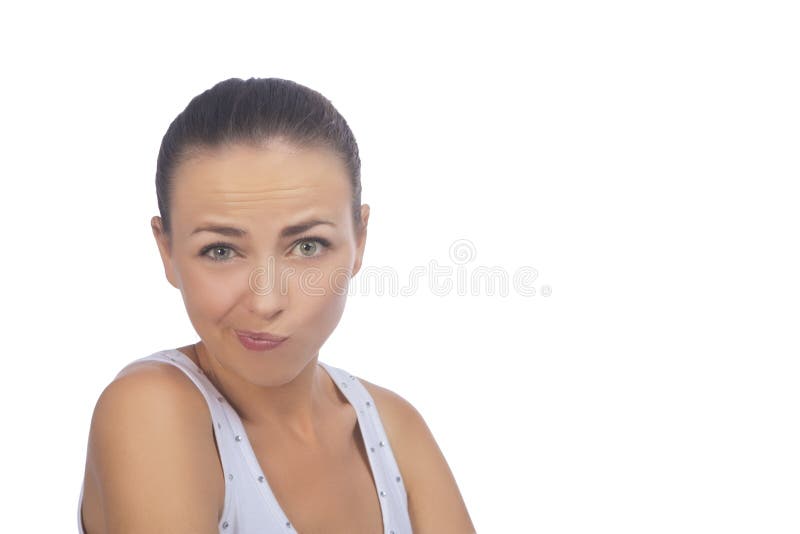 Dudar a la mujer imagen de archivo. Imagen de divertido - 21042623