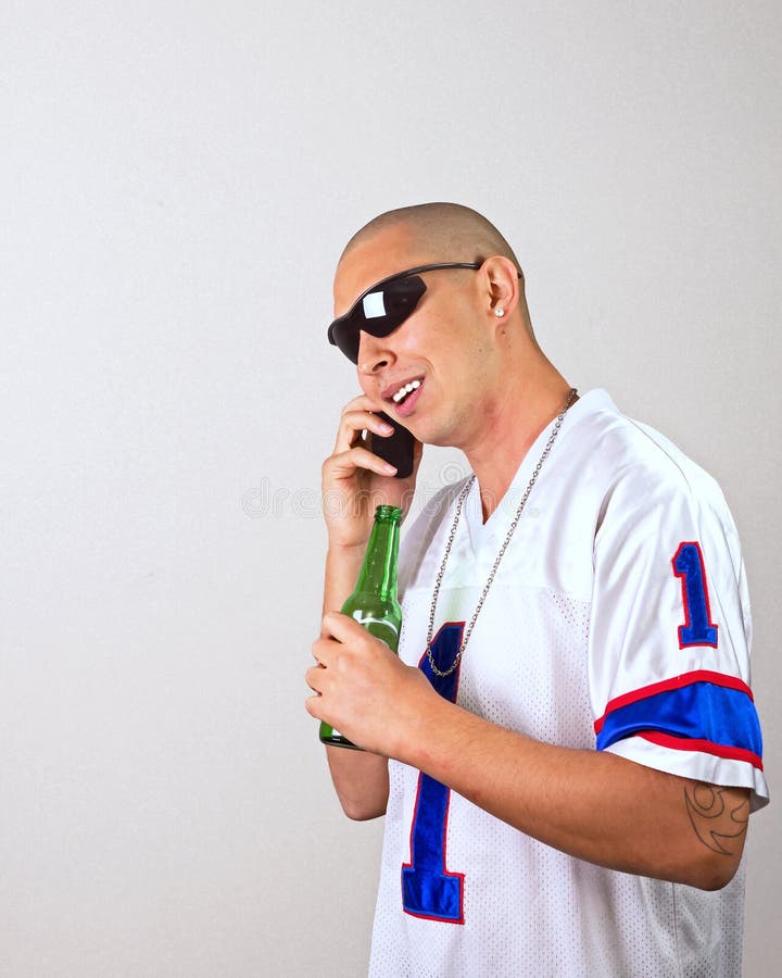 Dude Calling stock photo. Image of young, alcohol, social - 22859190