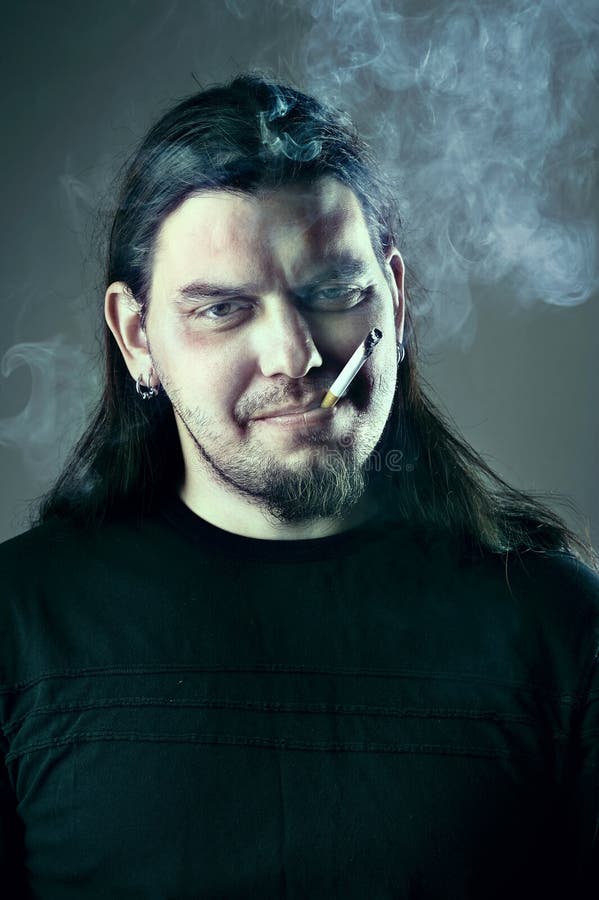 Dude with flowing hair stock photo. Image of expressing - 41811016