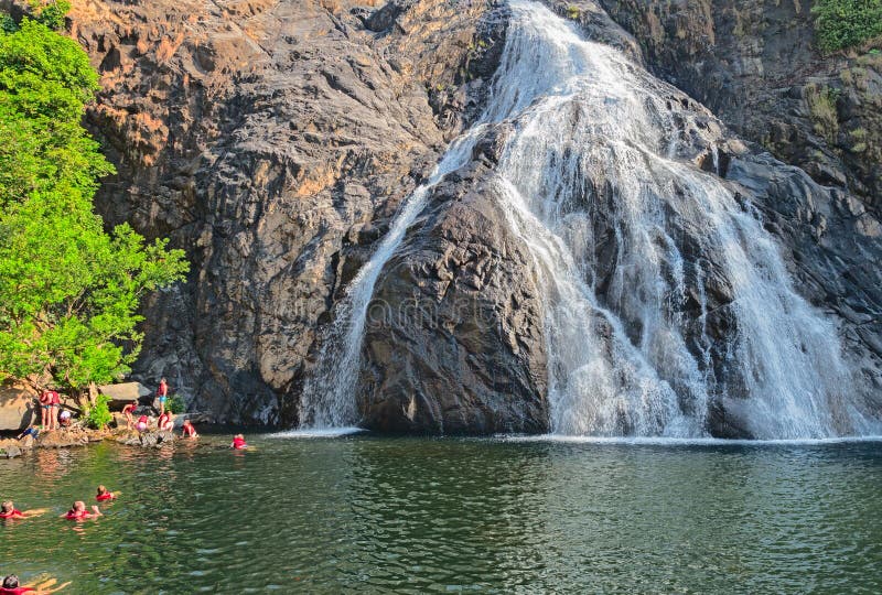 Dudhsagar Falls in India (GOA) Editorial Image - Image of mandovi ...