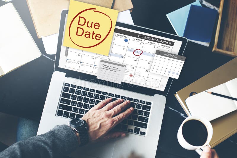 Due Date Deadline Payment Bill Important Notice Concept Stock Image ...