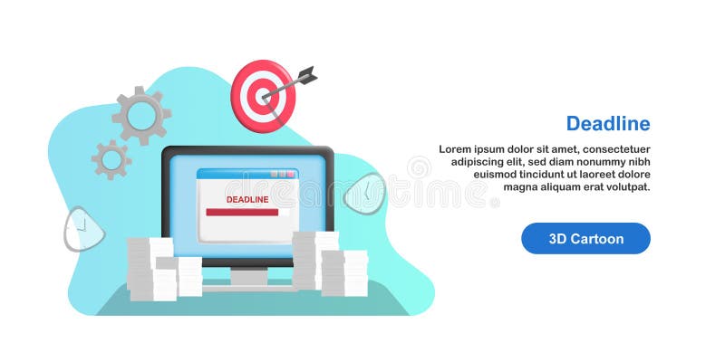 Due Date, Task Target Outcome Deadline, Desk Table with PC Desktop Full ...