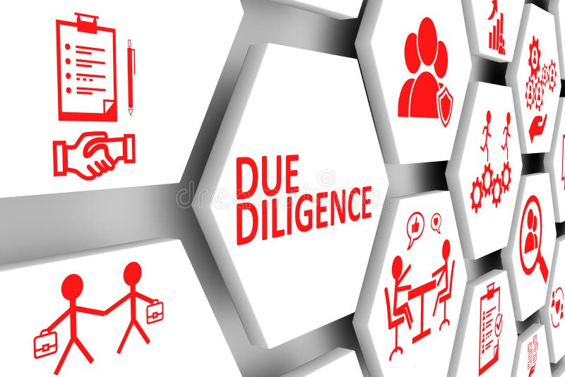 Due diligence stock illustration. Illustration of computer - 53117696
