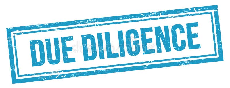 DUE DILIGENCE Text on Red Grungy Round Stamp Stock Illustration ...