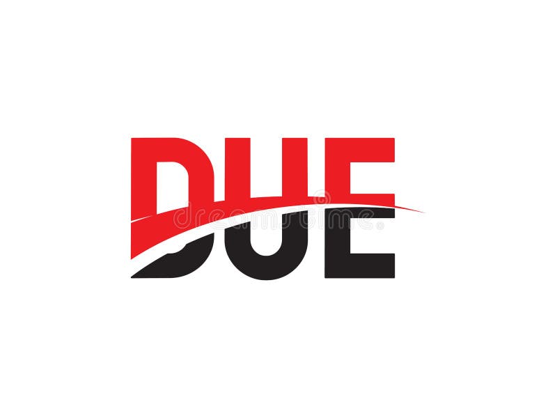 DUE Letter Initial Logo Design Vector Illustration Stock Vector ...