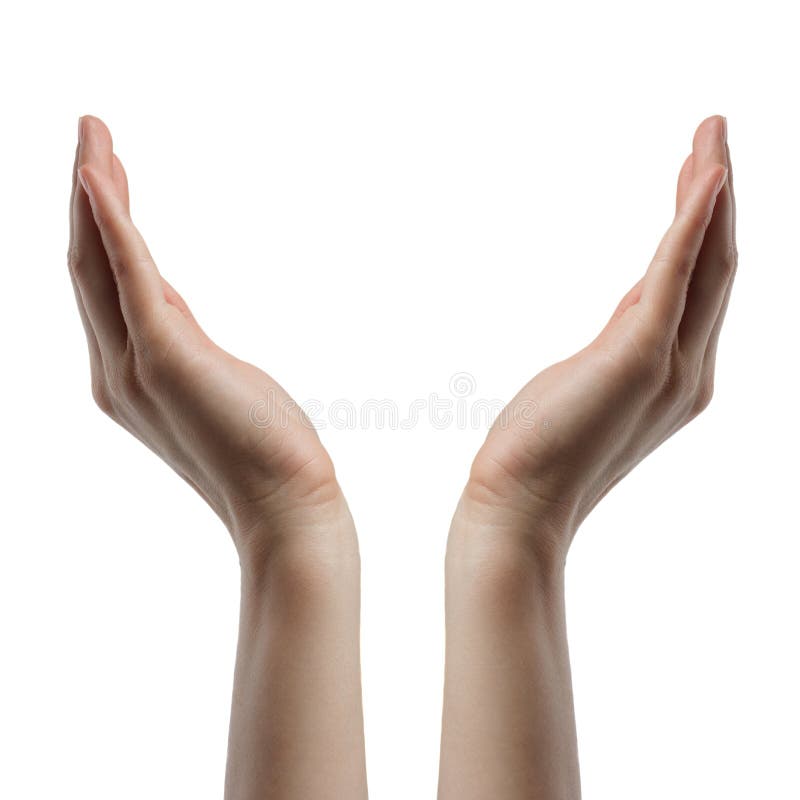 Due mani aperte. immagine stock. Immagine di mano, raggiungere - 21810815