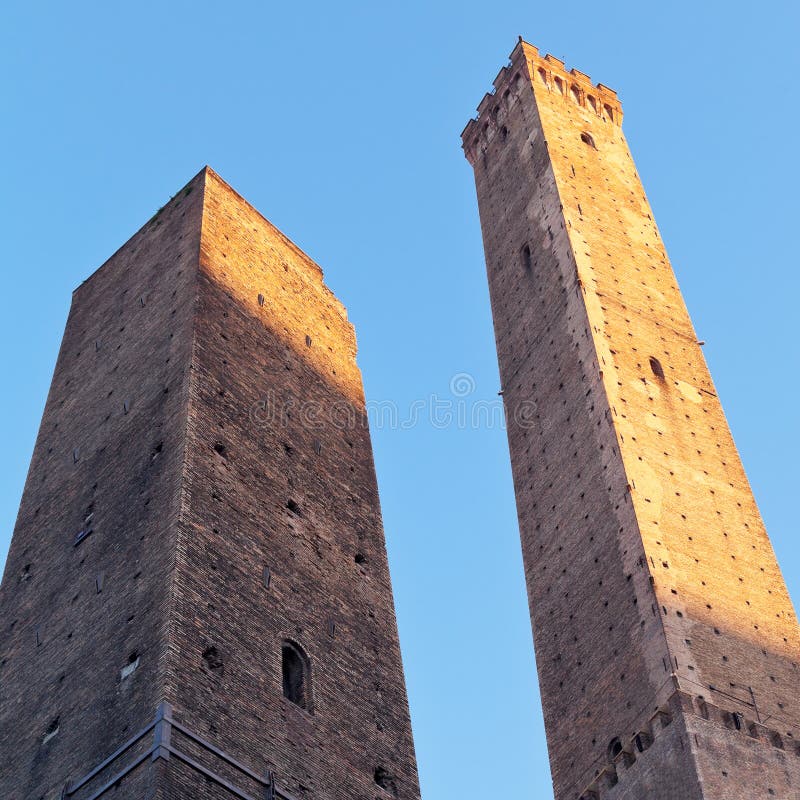 Le Due Torri, Bologna, Italy Stock Photo - Image of towers, torri: 3145230