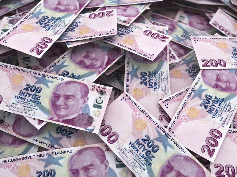 Duecento Lire turche illustrazione di stock. Illustrazione di cento ...