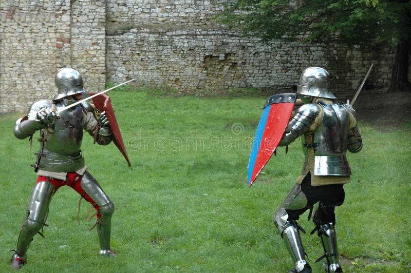 Duel stock photo. Image of goodness, armour, knight, courage - 15938106