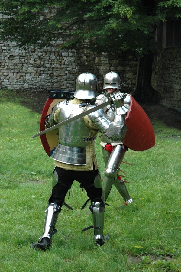 Duel stock photo. Image of medieval, sword, courage, duel - 15938120