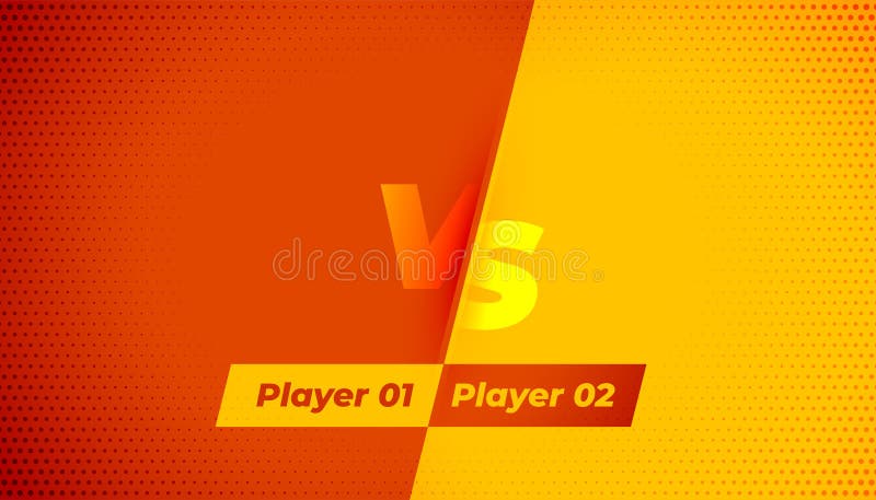 Duel Clash Versus Vs Banner for Team Conflict Battle Stock Vector ...