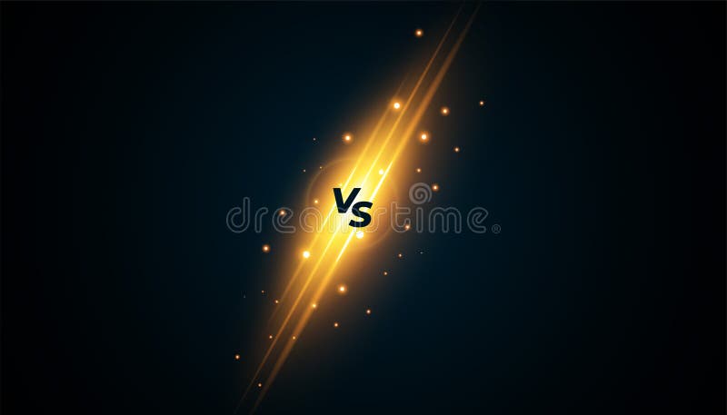 Duel Product Comparison Versus Vs Banner with Light Effect Stock Vector ...