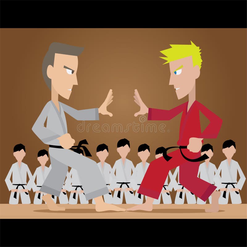 The duel stock vector. Illustration of attack, martial - 44192882