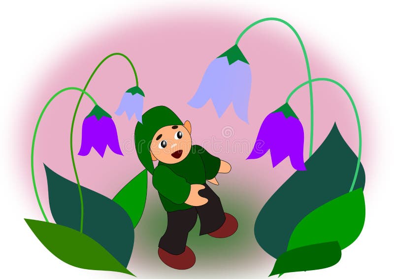 Duende azul de Bell ilustração stock. Ilustração de exterior - 37405754