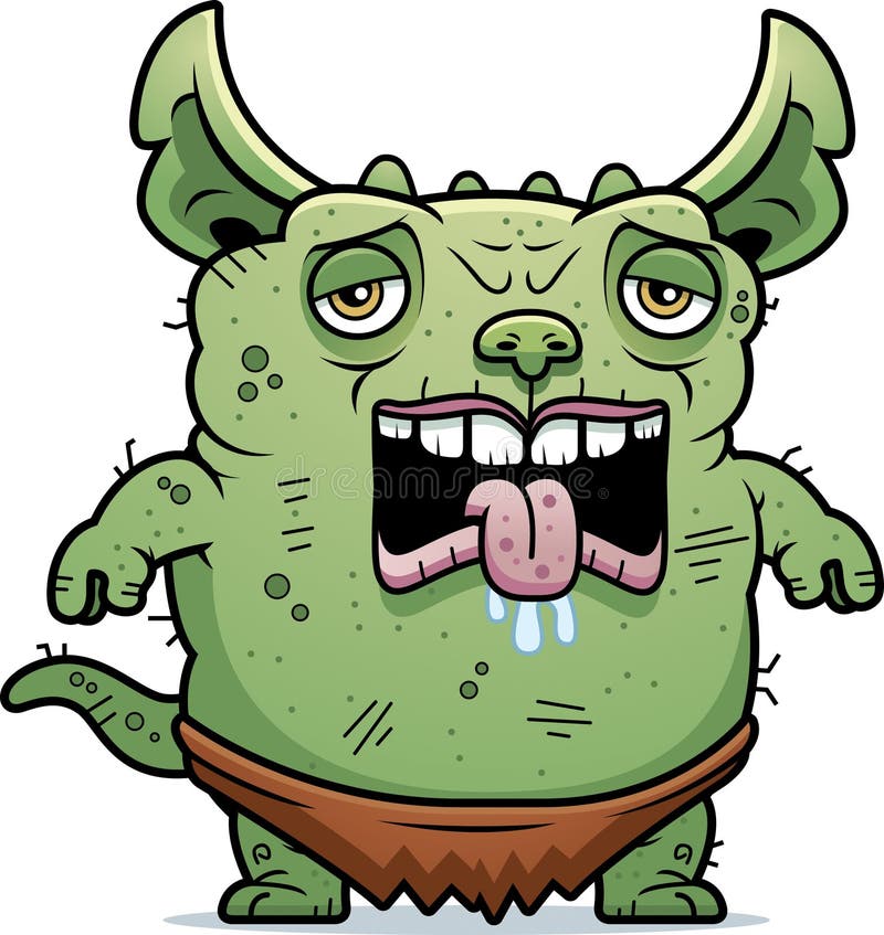 Conejito feo cansado ilustración del vector. Ilustración de tremendo ...