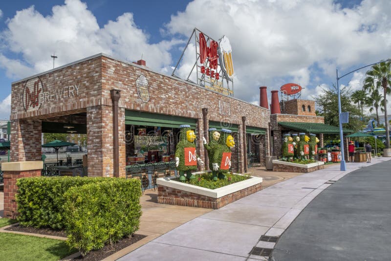 Duff Beer Pub redaktionelles stockbild. Bild von park - 175460499