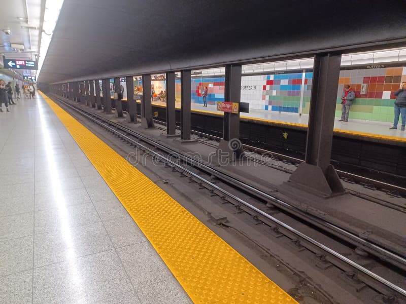 Dufferin Subway Station Interior View Editorial Stock Image - Image of ...