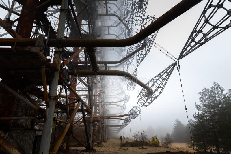 Duga Antenna Complex In Chernobyl Exclusion Zone 2019 Stock Image ...