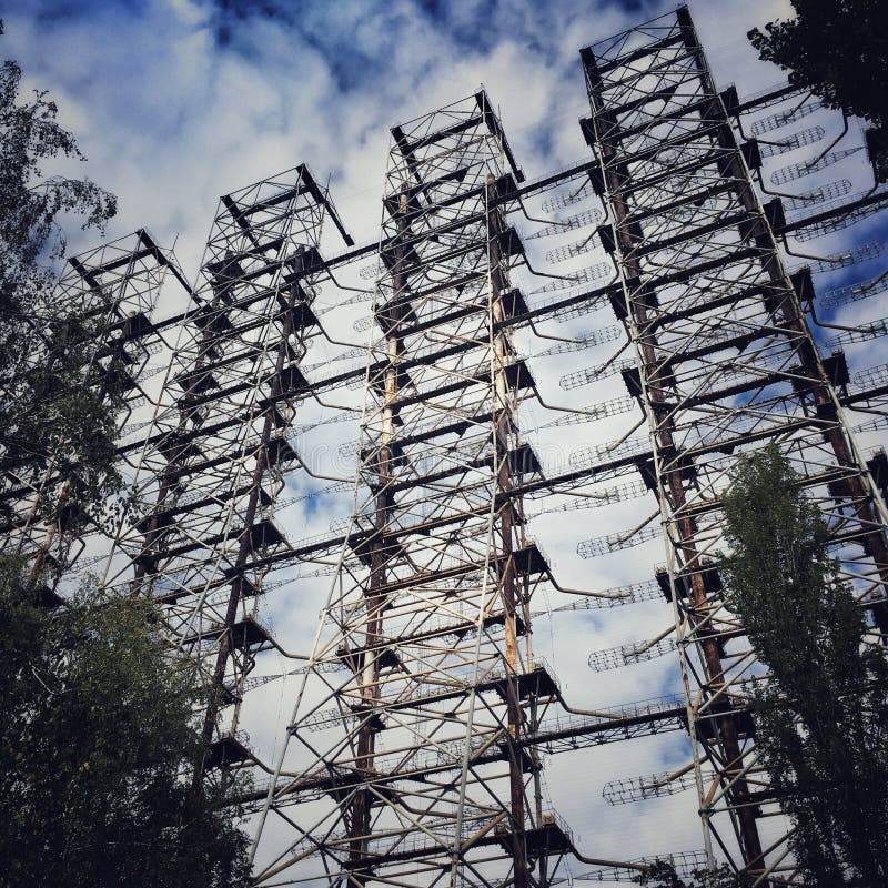 Duga-Radar stockfoto. Bild von horizont, system, rüber - 78393402