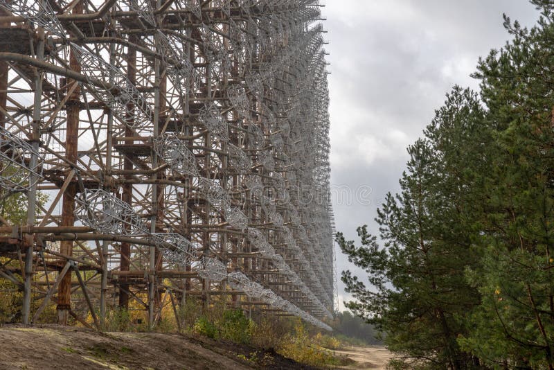 Duga Radar in Chernobyl Exclusion Zone Stock Image - Image of abandoned ...