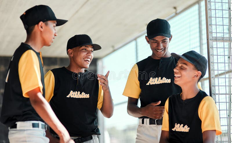 In the Dugout is Where the Game Knowledge Gets Shared. a Group of Young ...