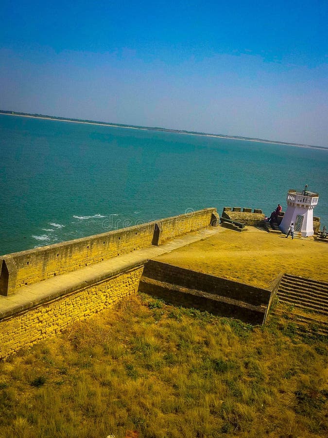 Dui Fort View for Awesome Sea, Diu Beach, Diu Fort, Daman & Diu Stock ...