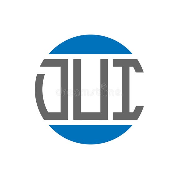 DUI Letter Logo Design on White Background. DUI Creative Initials ...