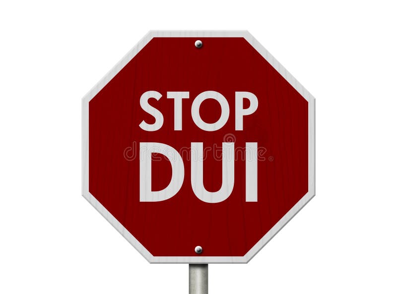 DUI Stop Road Sign stock image. Image of danger, designated - 76997231