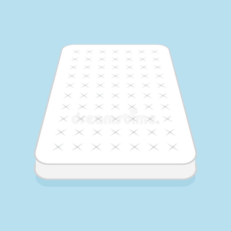 Duidelijke witte matras vector illustratie. Illustration of ontwerp ...