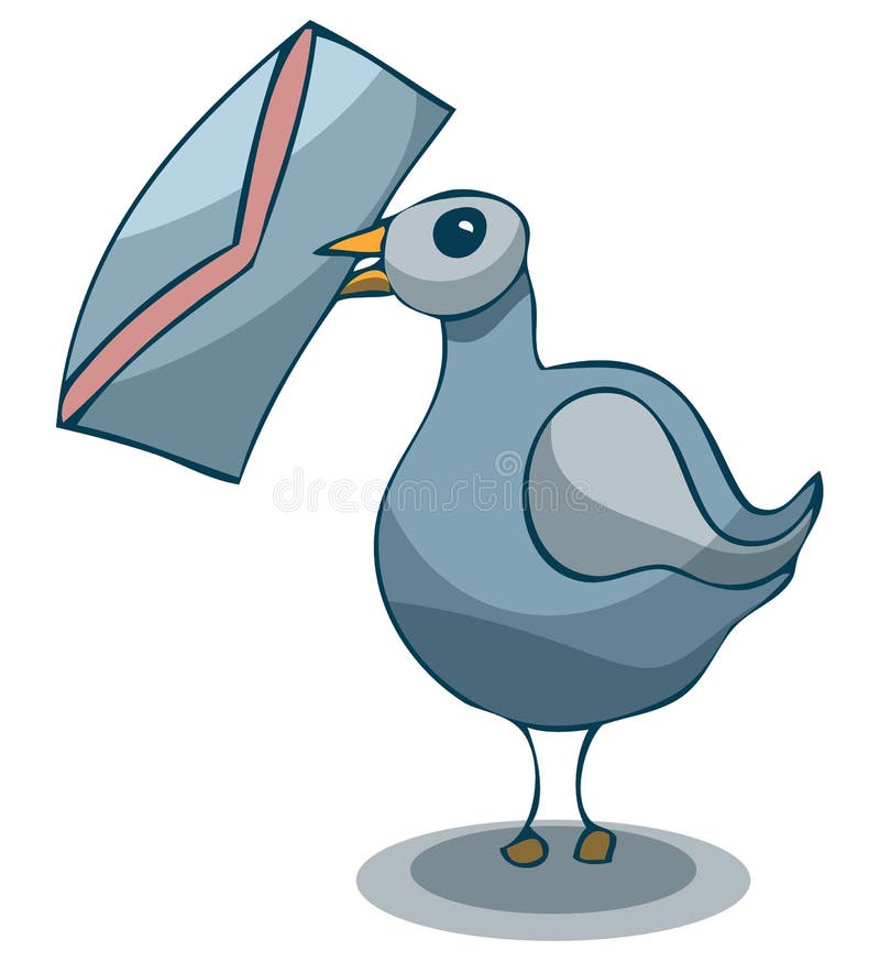 Postduif stock illustratie. Illustratie bestaande uit blauw - 42313827