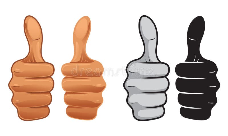 Duim omhoog vector illustratie. Illustration of duim - 33215827