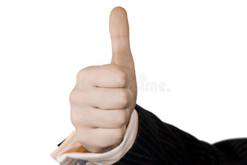 Duim omhoog stock foto. Image of duimen, mannetje, symbool - 4164330