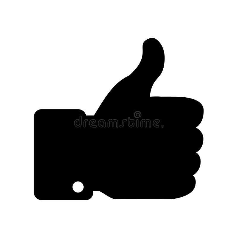 Duim Omhoog Icoon Wit Emoji Thumbs Up Icon Stock Vector. Illustration
