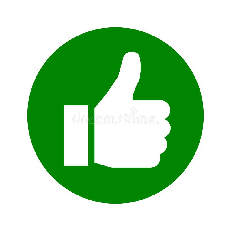 Duim Omhoog, Houd Ik Van Het, Ja Teken - Vector Vector Illustratie ...