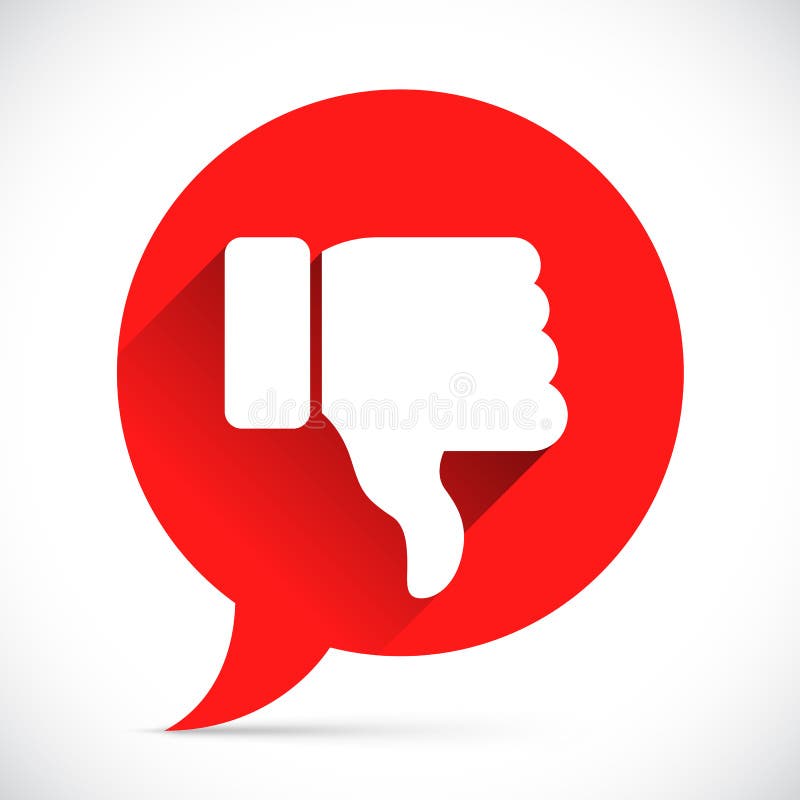 Duim onderaan pictogram vector illustratie. Illustration of vector ...