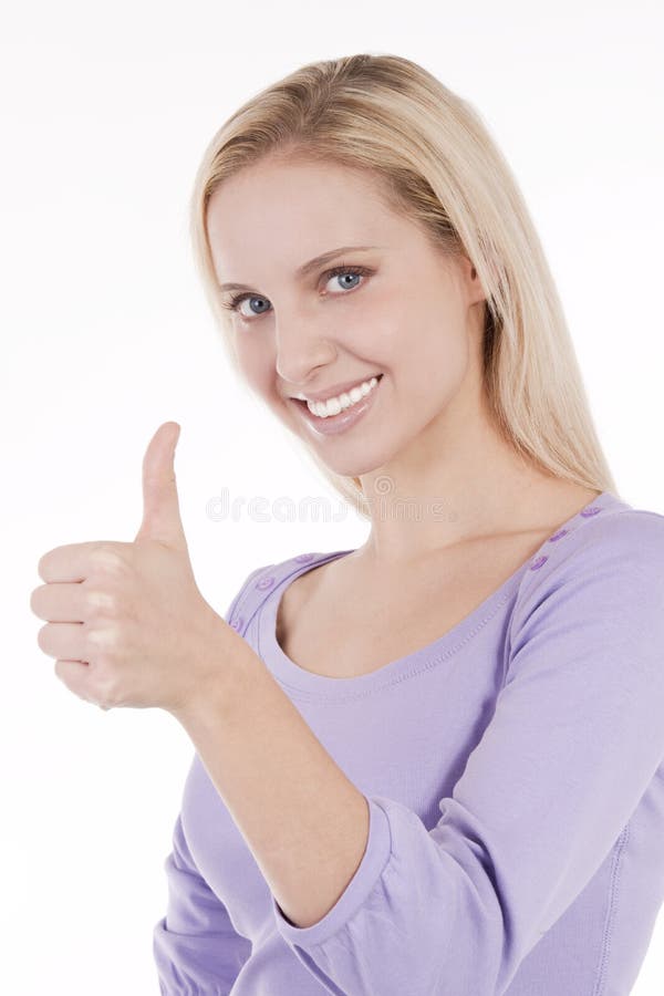 Duim-op stock afbeelding. Image of positiviteit, duim - 13183007