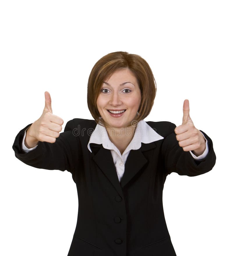 Twee duimen omhoog stock afbeelding. Image of gelukkig - 16144017