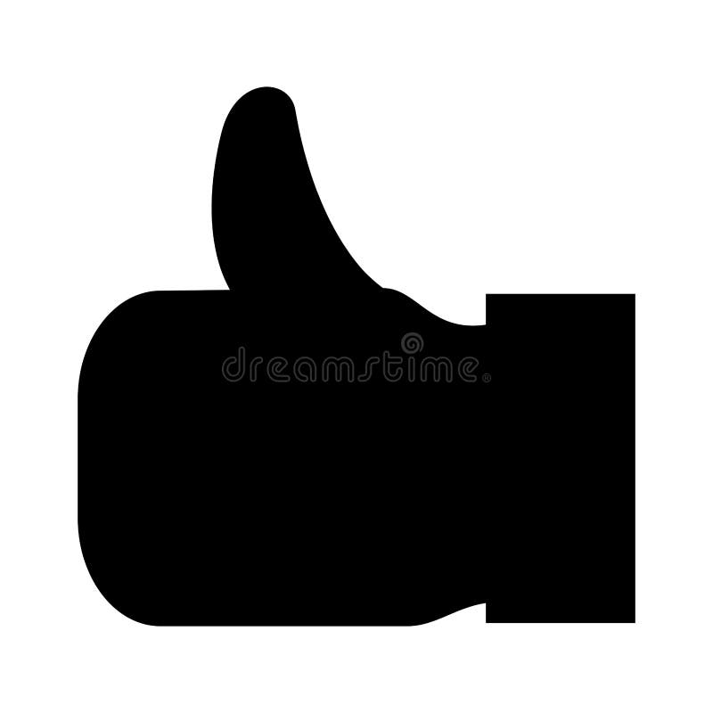 Duim Op Het Pictogrambeeld Van Het Handgebaar Vector Illustratie ...
