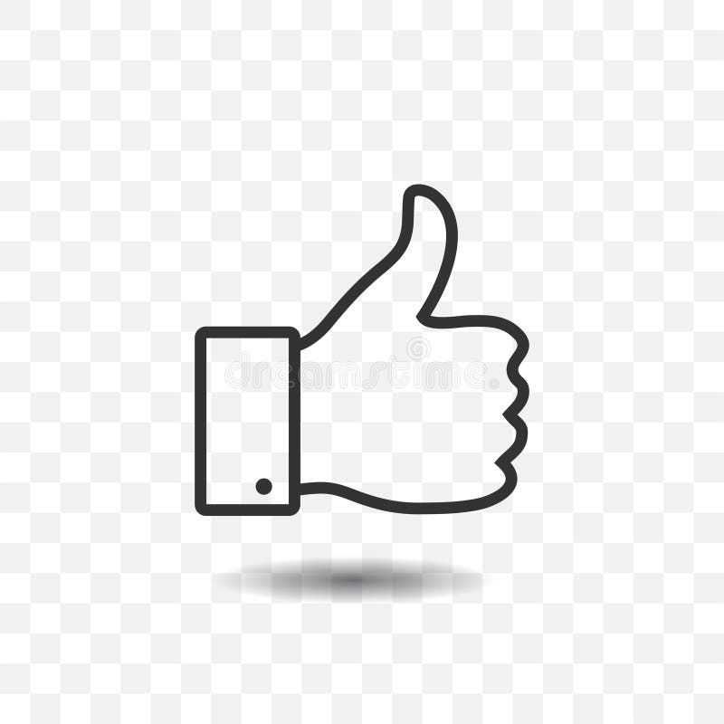 Duim Omhoog Pictogram Voor Websites Vector Illustratie - Illustration ...