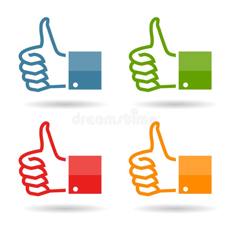 Duim op pictogram vector illustratie. Illustration of blauw - 51206817