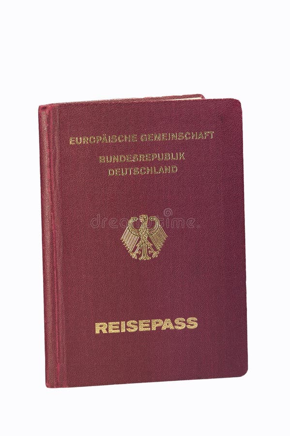 Duits Paspoort - Geïsoleerde 01 Stock Foto - Image of identificatie ...