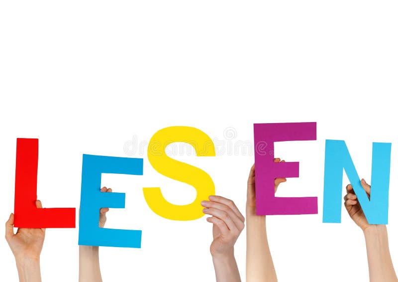 Duits Woord LESEN Met Brieven Stock Foto - Image of analfabetisme ...