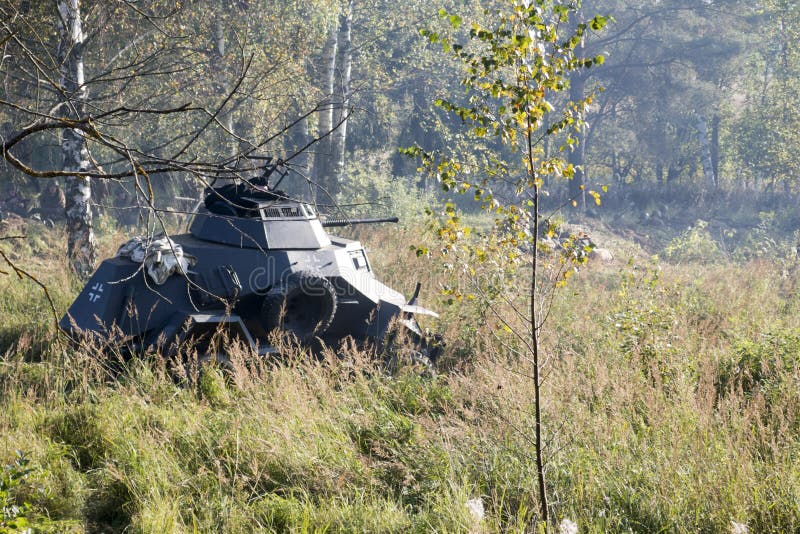 Duitse militaire tank stock foto. Image of aanval, verkenner - 118491306