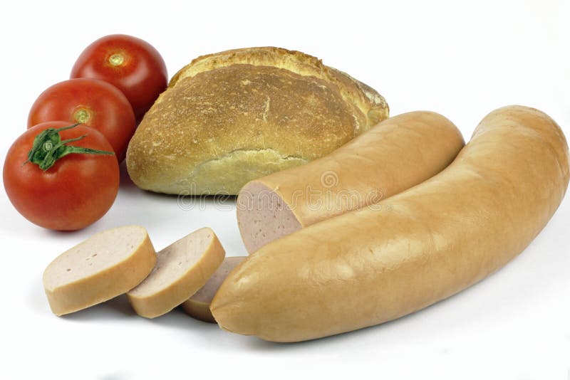 Duitse worst stock foto. Image of aroma, gekookt, gastronomisch - 13910956