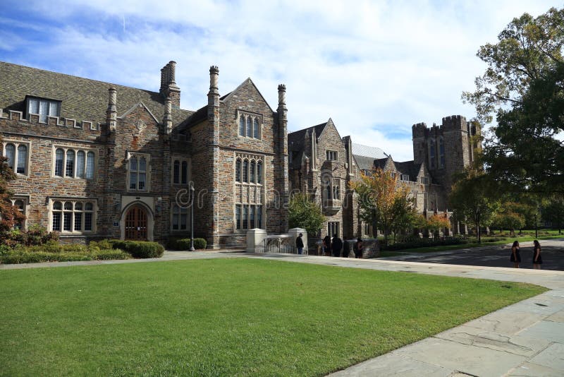 Duke University Campus Scenery Editorial Stock Image - Image of church ...