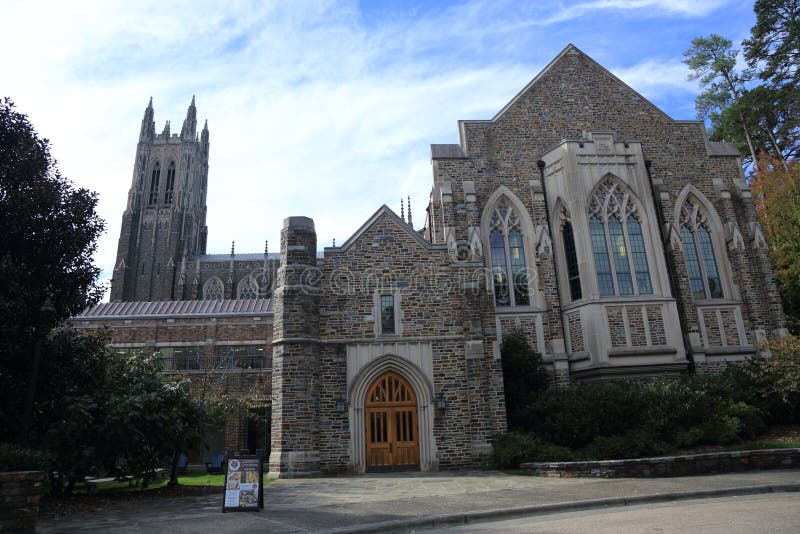 Duke University Campus Scenery Editorial Photo - Image of tree ...