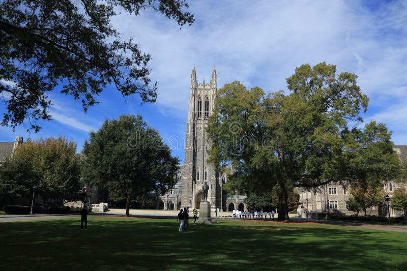 Duke University Campus Scenery Stock Photo - Image of autumn, view: 260379602